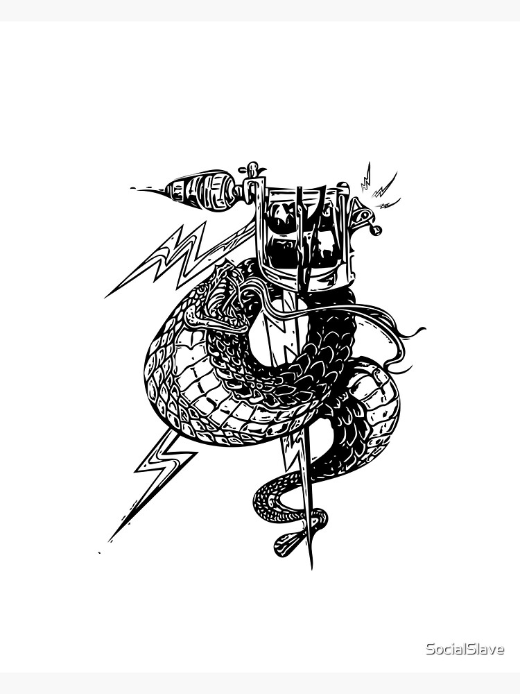 "Snake Bite" Sticker for Sale by SocialSlave | Redbubble