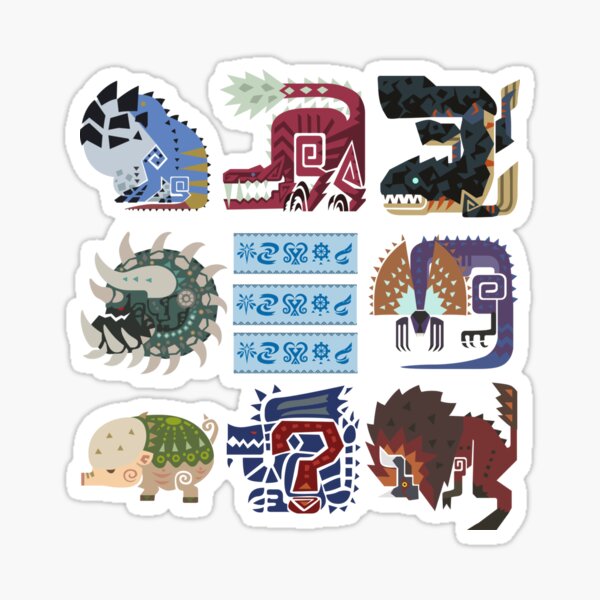 "MHW Set Three" Sticker by SourDrop | Redbubble