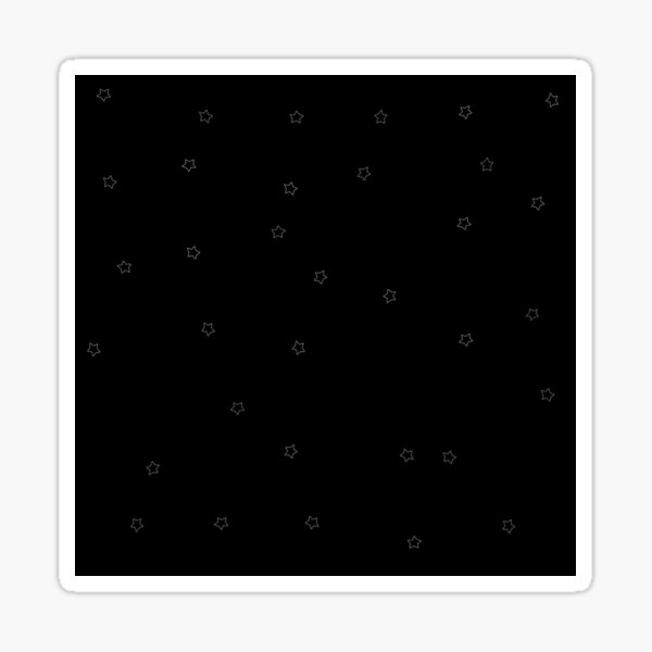 " Night night stars simple black" Sticker for Sale by aVerySneakyBox ...