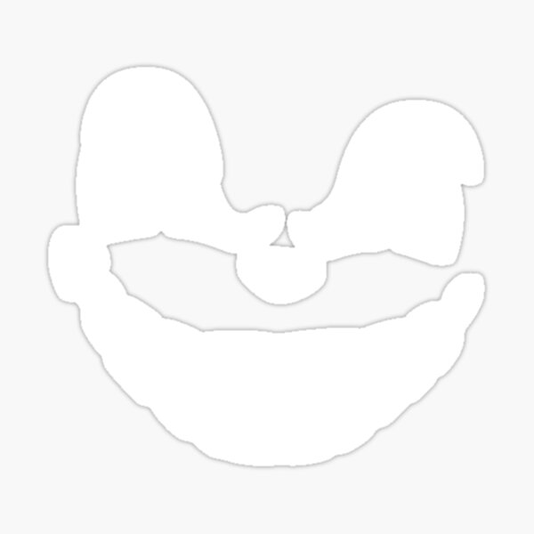 "ominous face expressions" Sticker by Monchid | Redbubble