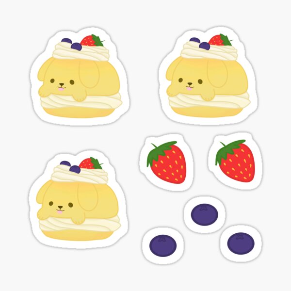 "Cream Puff" Sticker for Sale by ItsChillJill | Redbubble