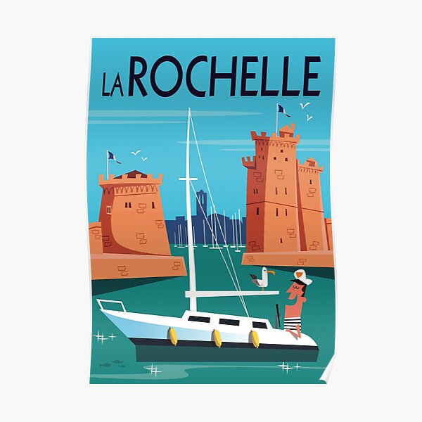 "La Rochelle poster" Poster for Sale by GAGodel | Redbubble