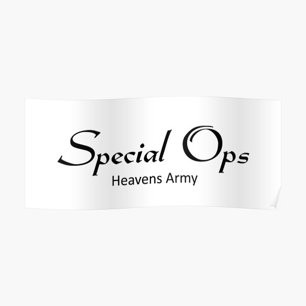 "Special Ops" Poster by DyamondPrints | Redbubble
