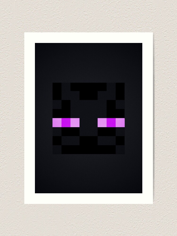 "minecraft enderman portrait" Art Print for Sale by abdulsenpai | Redbubble