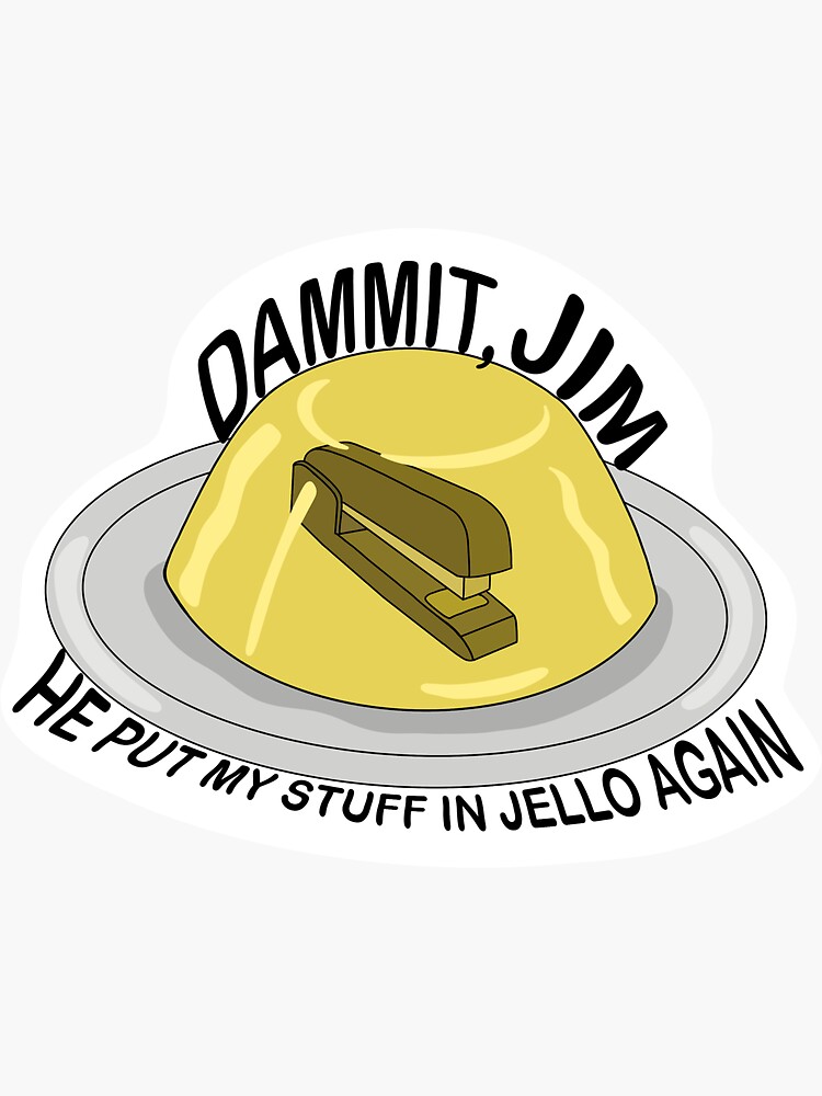 "Dammit Jim" Sticker by hollyvanassen | Redbubble
