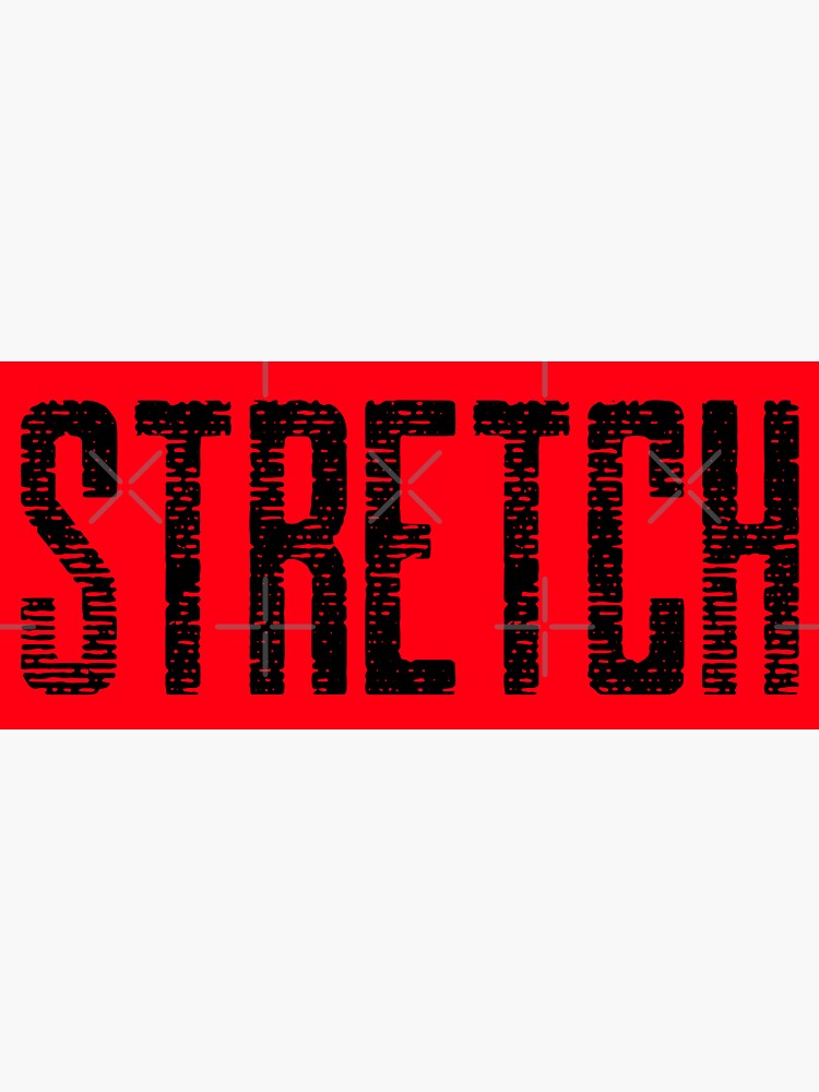 "Stretch" Sticker for Sale by Designsxalex | Redbubble