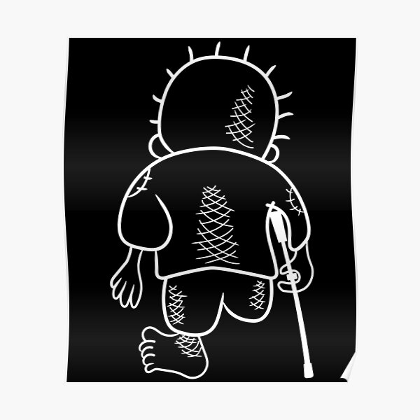 "Palestinian Handala Vector Drawing" Poster for Sale by AdamPO | Redbubble