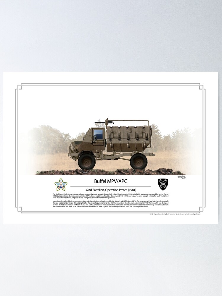 "Buffel MPV" Poster for Sale by TheCollectioner | Redbubble