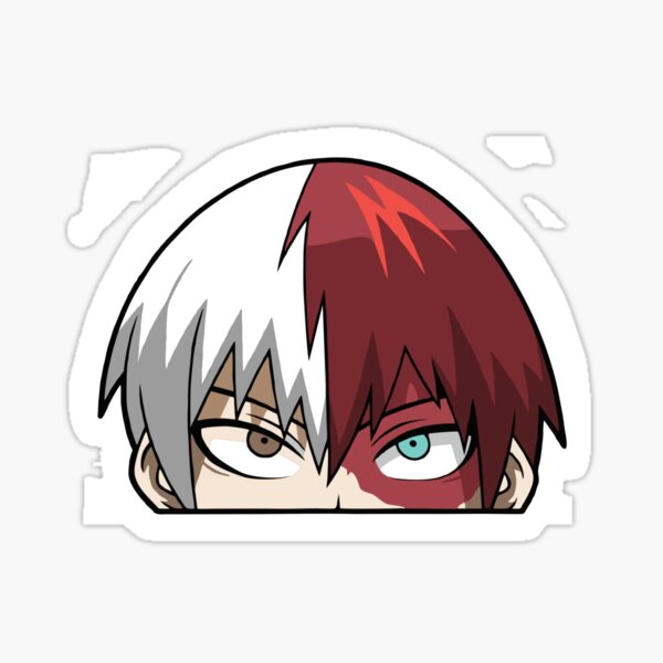 "Todoroki Shoto" Sticker for Sale by aristokraart | Redbubble