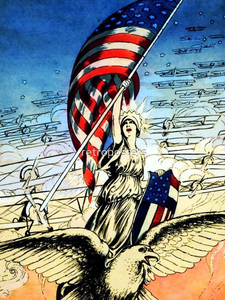 "FORWARD AMERICA! Lady Liberty World War Propaganda" iPhone Case for ...