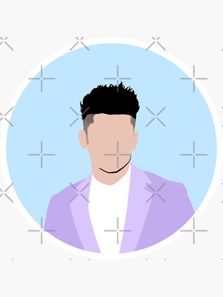 "Zayn malik round blue background" Sticker for Sale by IlsevanGijn ...
