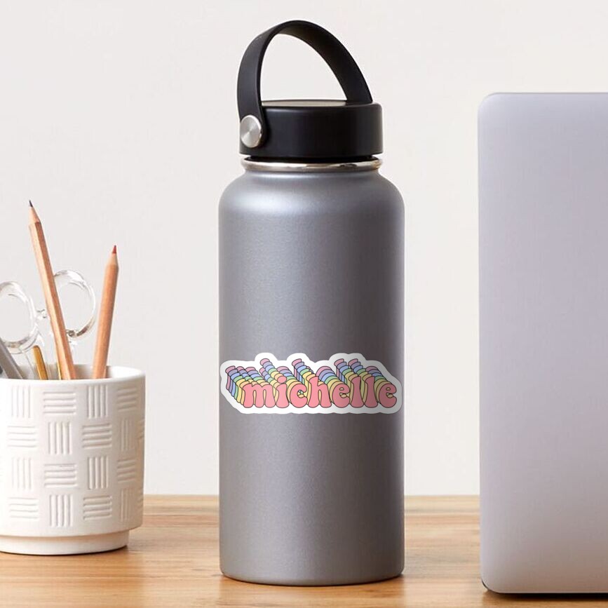 "michelle name sticker" Sticker by youtubemugs | Redbubble