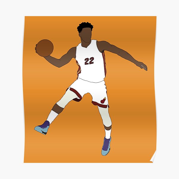 "Jimmy Butler Cartoon" Poster by progrfxs | Redbubble