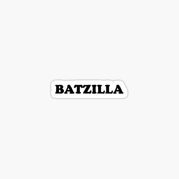 Pegatina «Batzilla the Bat (Texto en blanco) | LoudMouthCo» de ...