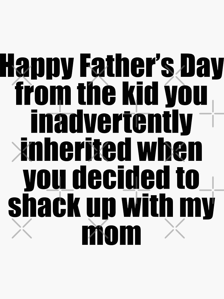 "Happy Father’s Day bonus dad" Sticker for Sale by JokeGysen | Redbubble