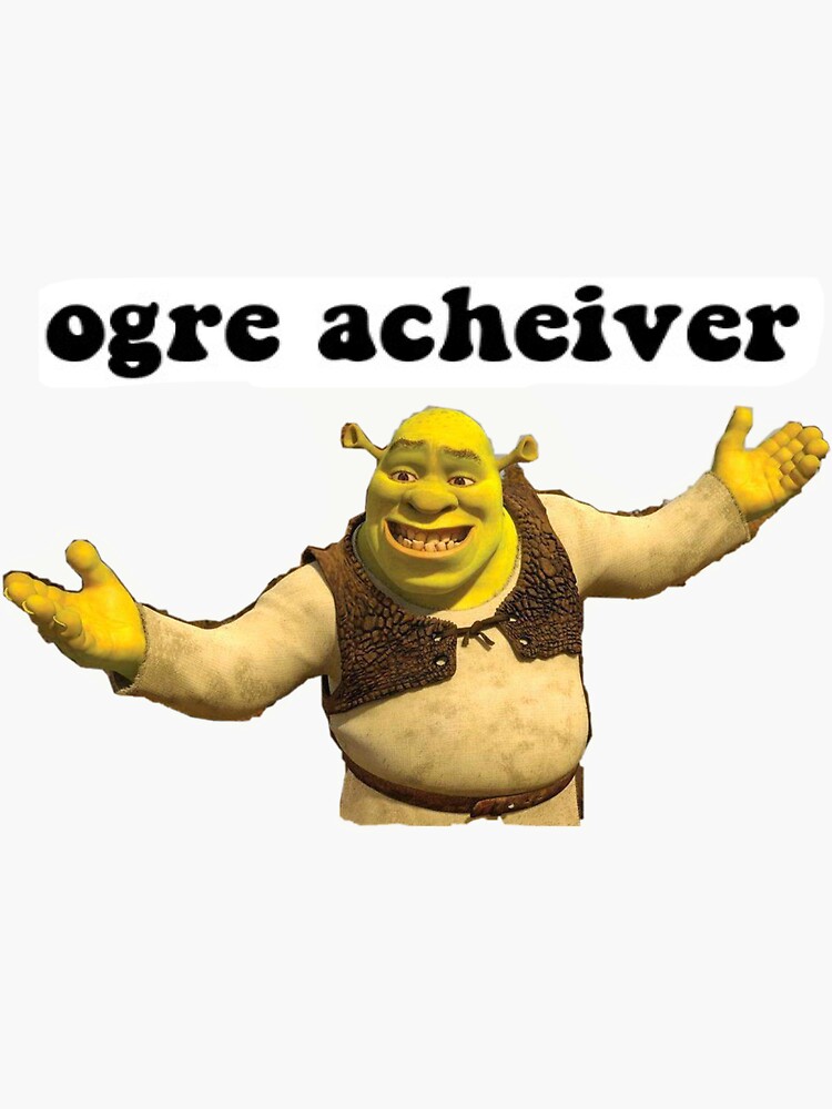 "Ogre Acheiver " Sticker by ellieos | Redbubble