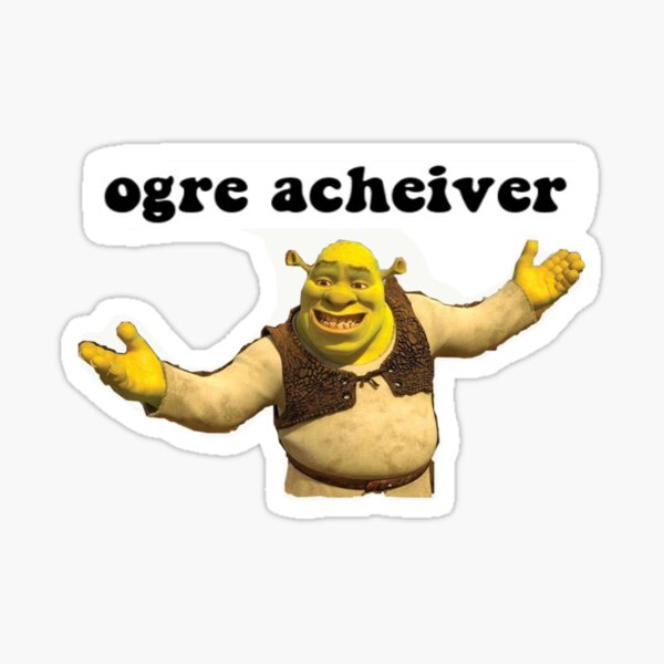 "Ogre Acheiver " Sticker by ellieos | Redbubble