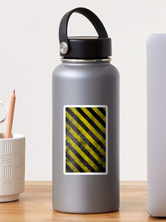 "Warning Stripes" Sticker for Sale by staticnoise | Redbubble