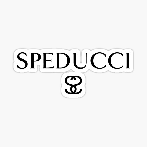 "Speducci Logo " Sticker for Sale by ScopaScopa | Redbubble