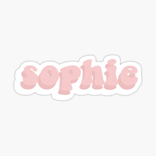 "pink- custom Sophie sticker" Sticker for Sale by lorenzadesigns ...