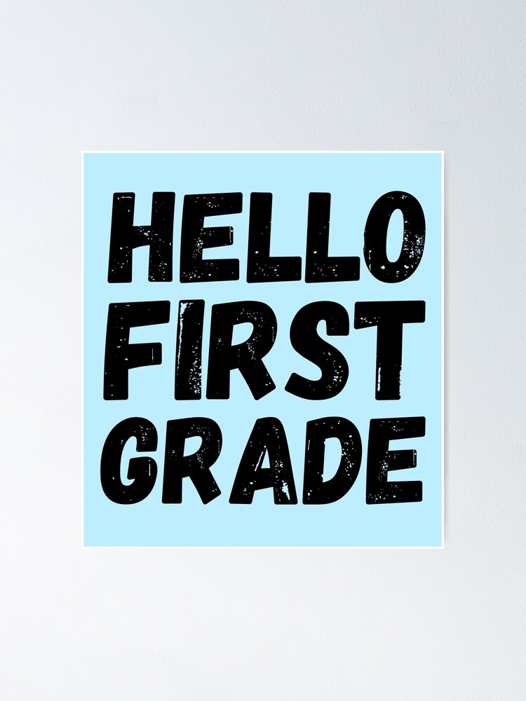 Póster «Hola primer grado - Hola primer grado - Regalo de regreso a ... Póster «Hola primer grado - Hola primer grado - Regalo de regreso a ...