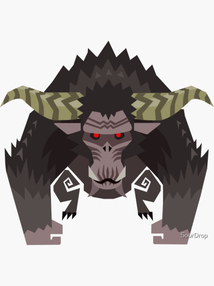 "Rajang" Sticker for Sale by SourDrop | Redbubble