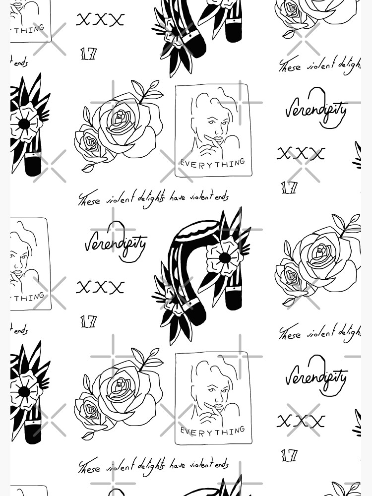 "Halsey Tattoos" Spiral Notebook for Sale by Band-Prints | Redbubble