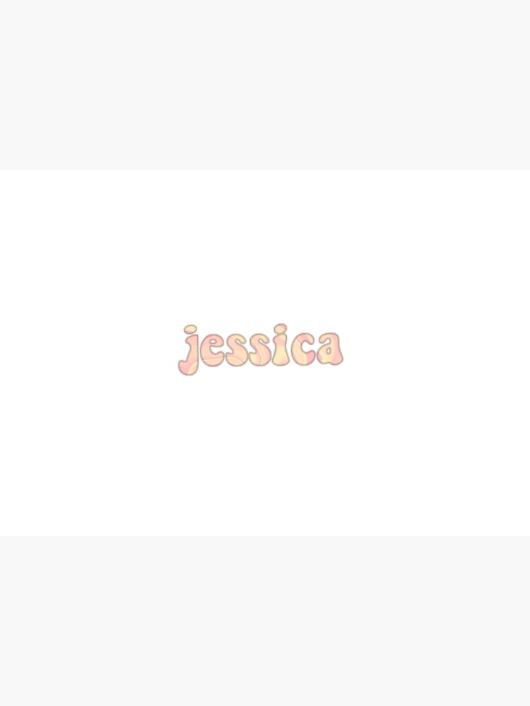 "jessica name sticker" Water Bottle for Sale by sunnyvsco | Redbubble