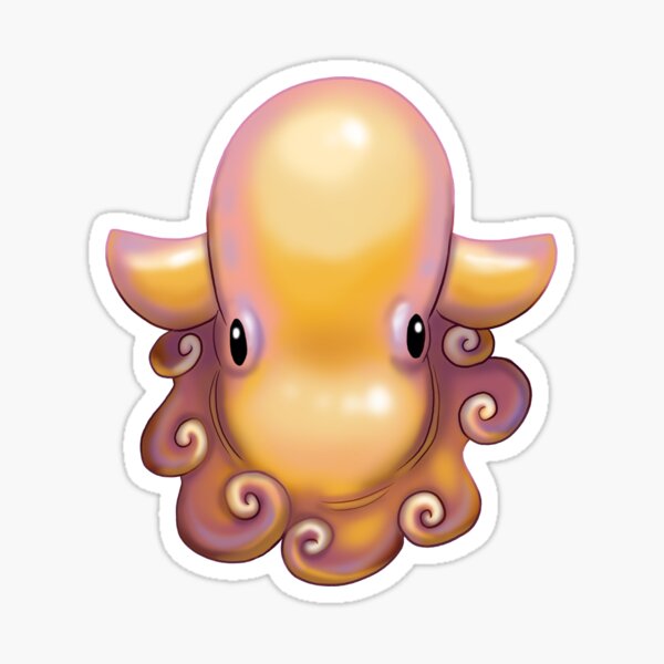 "Dumbo Octopus" Sticker for Sale by Burning Bee Illustration | Redbubble