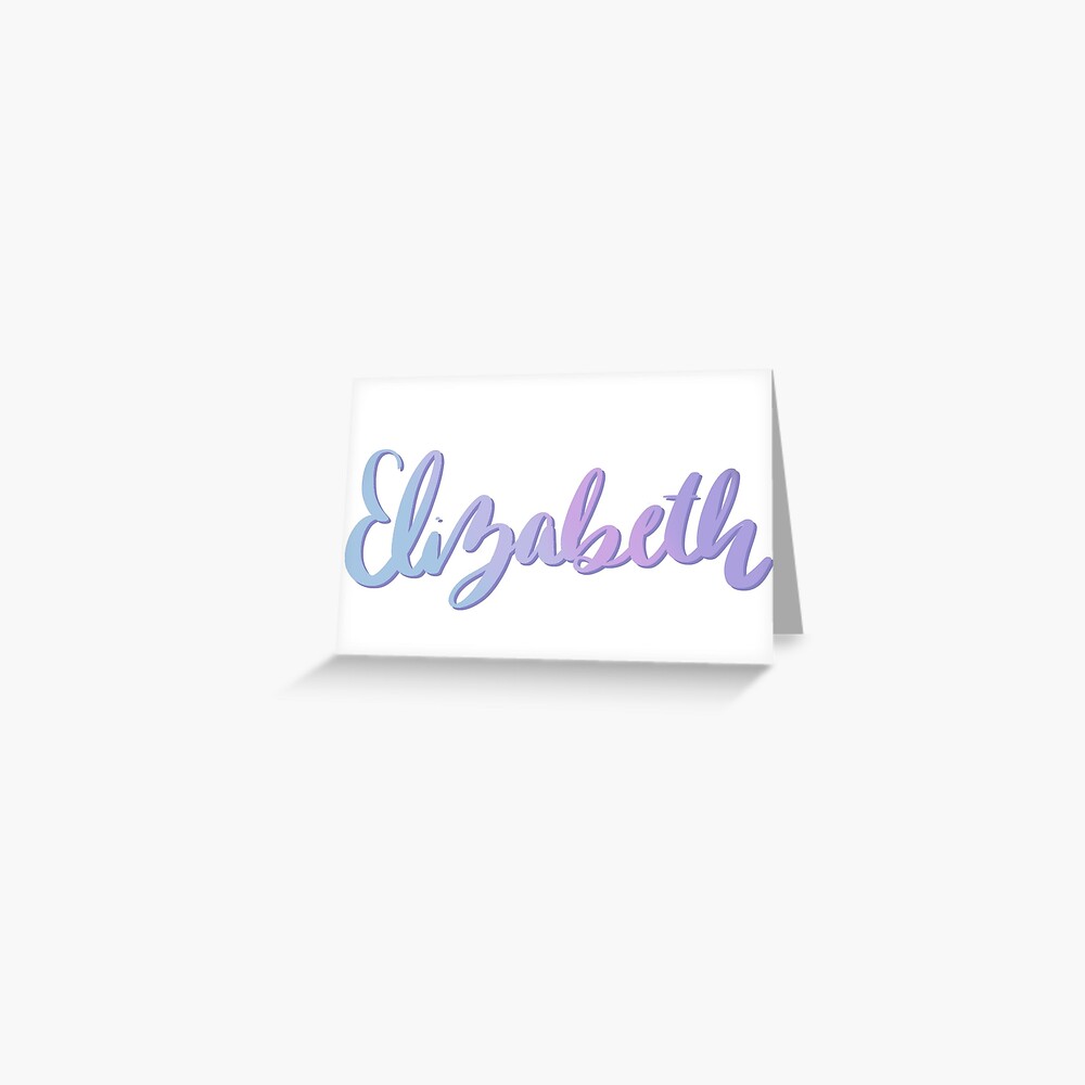 "Elizabeth cursive" Sticker for Sale by daisywaid | Redbubble