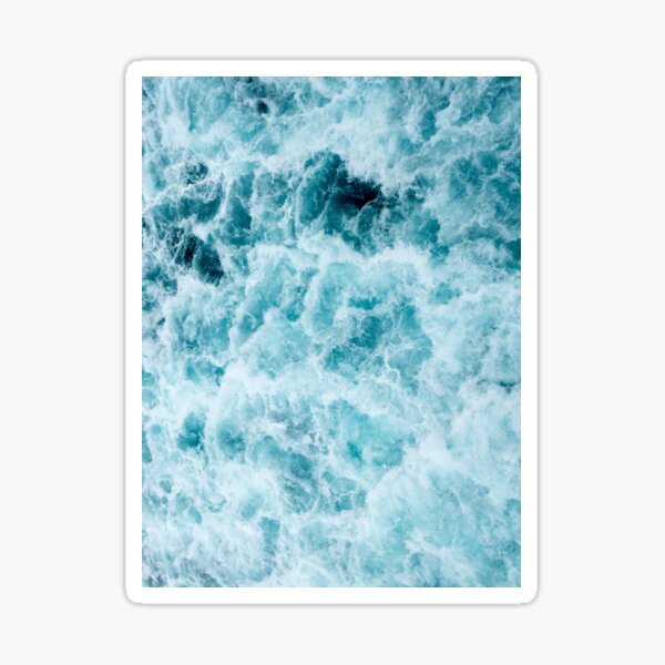 "Blue Ocean Waves " Sticker by AbraFero | Redbubble