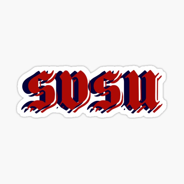 "svsu gothic/old english font" Sticker for Sale by hannahlynnewest ...