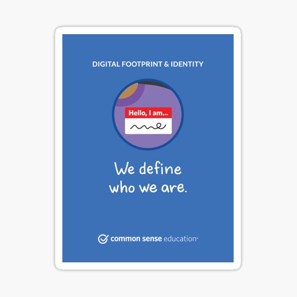 "Digital Footprint & Identity" Sticker for Sale by Common Sense ...
