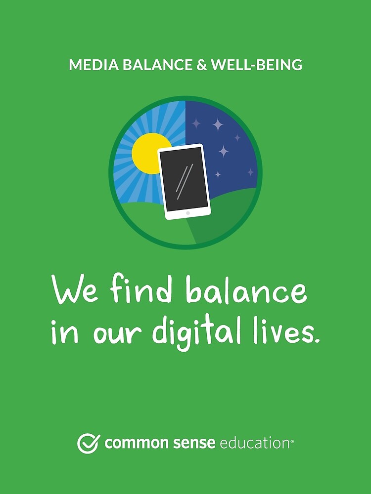 "Media Balance & Well-Being" Poster for Sale by Common Sense Education ...