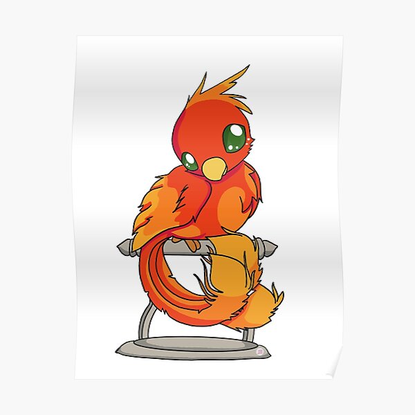 "Cute phoenix" Poster for Sale by juliduq99 | Redbubble