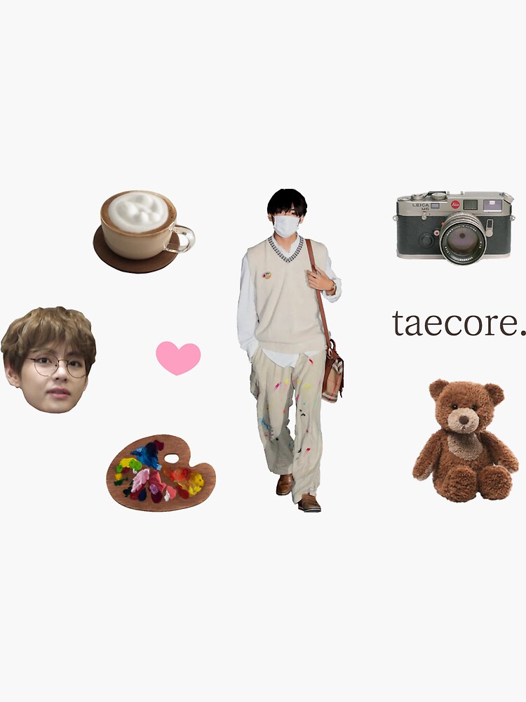 "[ BTS ] V Taecore Sticker Pack ! ♡" Sticker by BEARS4TAE | Redbubble