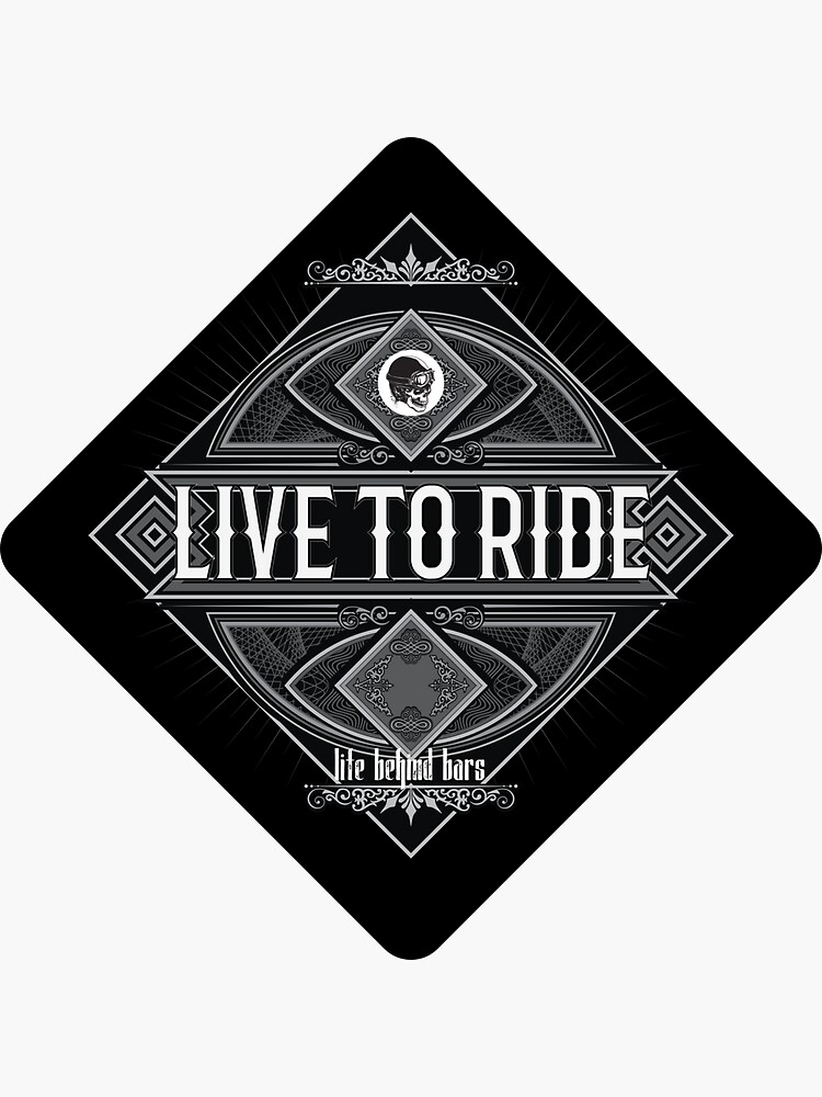 "Cool Motorcycle Or Funny Helmet Stickers And Bikers Gifts - Live to ...