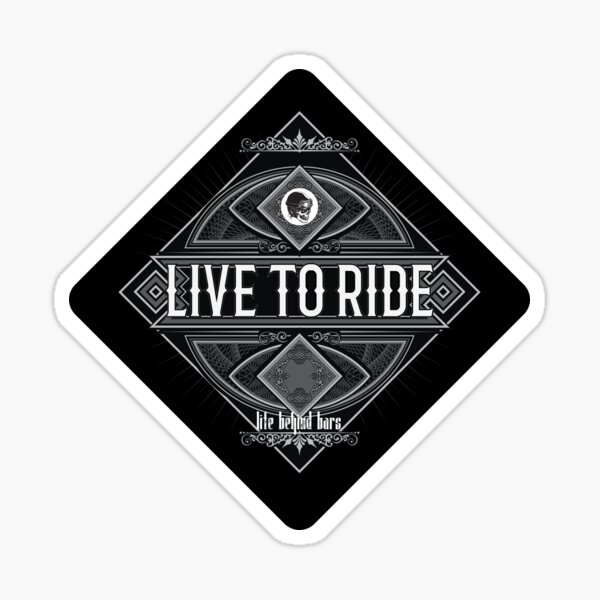 "Cool Motorcycle Or Funny Helmet Stickers And Bikers Gifts - Live to ...