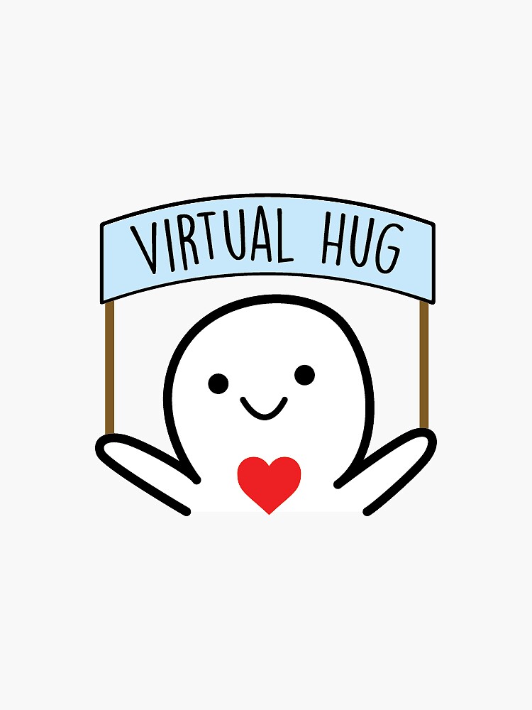 "Virtual Hug" Sticker for Sale by edinag18 | Redbubble