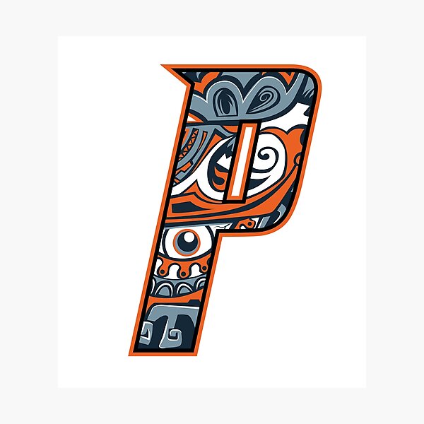 Lámina fotográfica «Letra del alfabeto azteca P» de AudreyAre | Redbubble