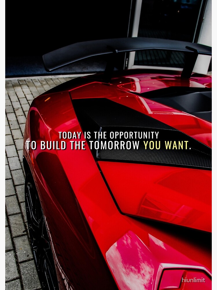"Build your own Tomorrow" Poster by hiunlimit | Redbubble