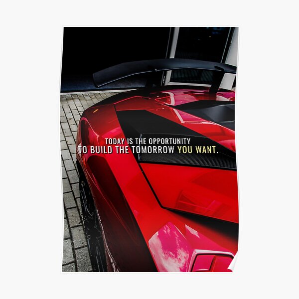 "Build your own Tomorrow" Poster by hiunlimit | Redbubble