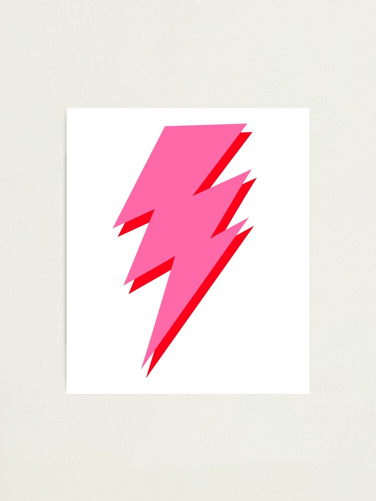 "Dreifach, Pink mit Rot, Blitz" Fotodruck von OneThreeSix | Redbubble