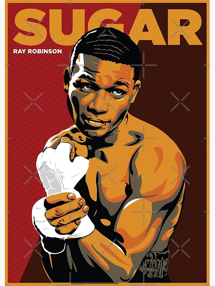 "sugar ray robinson t-shirt" Poster for Sale by mevvo | Redbubble