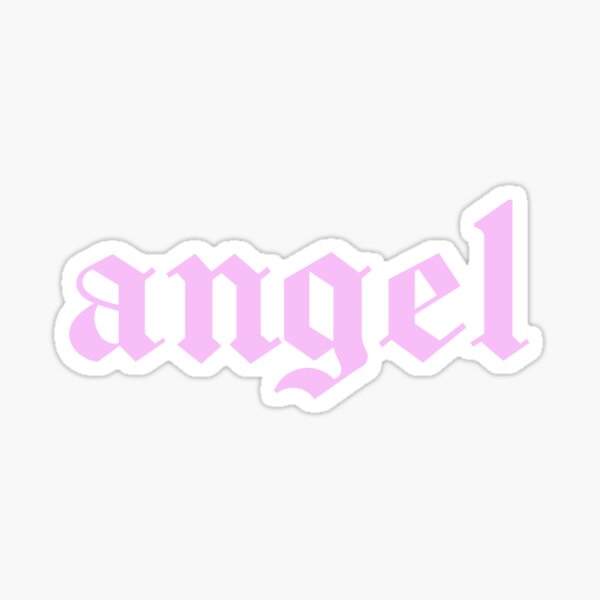 "pastel pink angel" Sticker for Sale by designsbybrynne | Redbubble