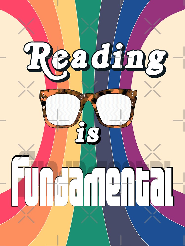 "Reading is Fundamental!" Sticker for Sale by morganweisinger | Redbubble