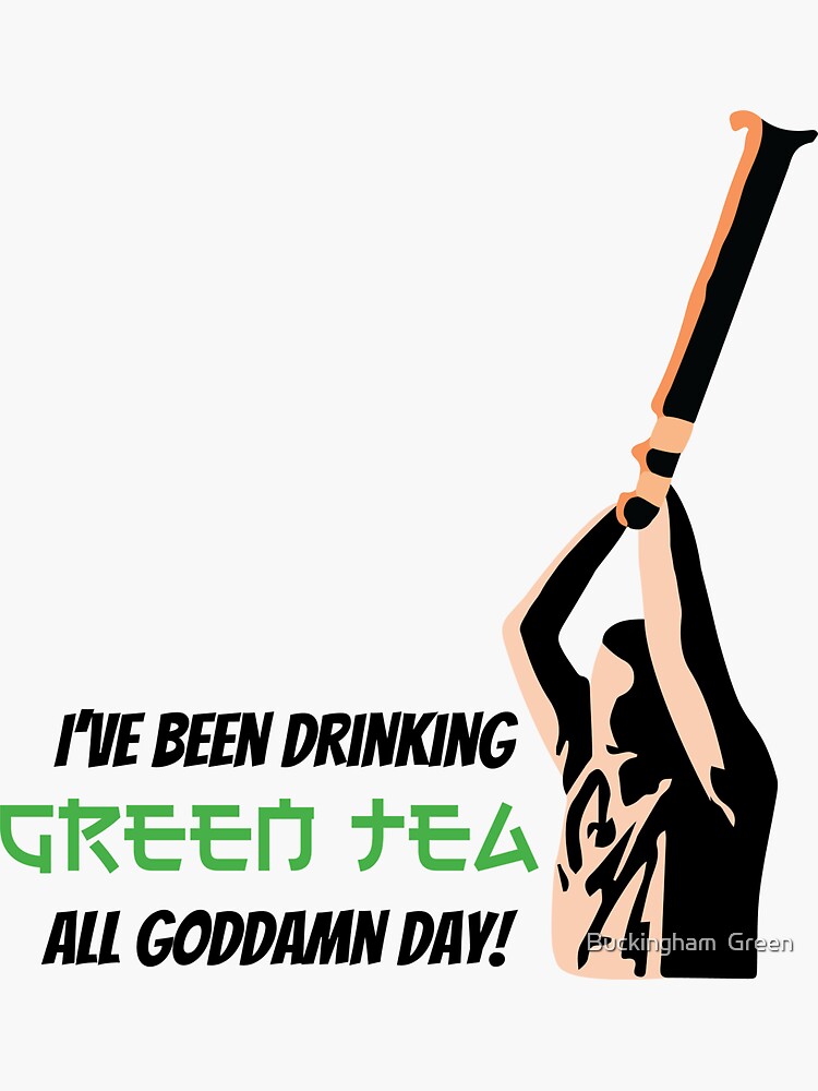 "Green Tea Hot Rod" Sticker by DustinMT | Redbubble