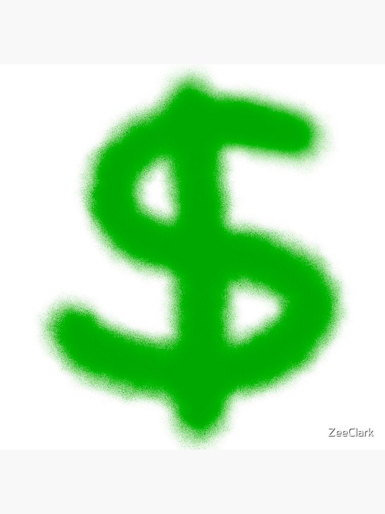 "Dollar Sign Graffiti Symbol " Sticker for Sale by ZeeClark | Redbubble