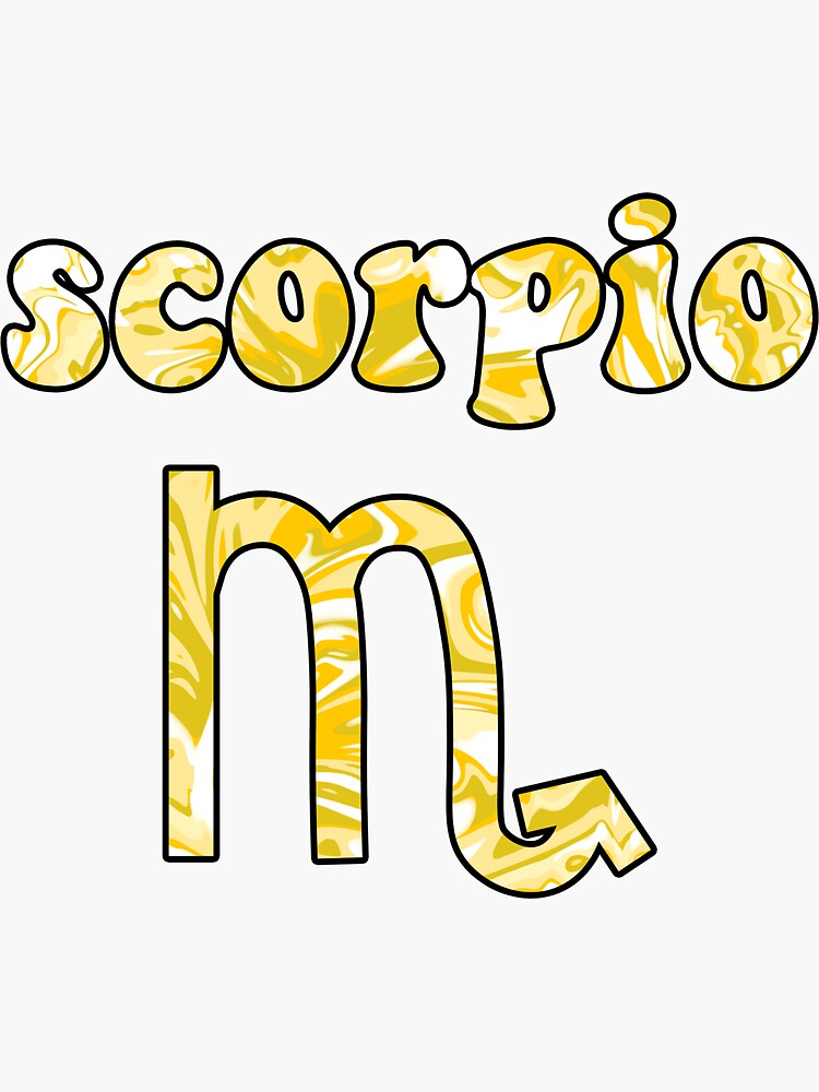 "birthstone-colored scorpio zodiac" Sticker for Sale by juliavii ...
