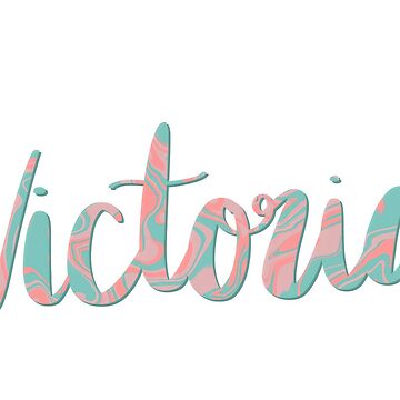 "Victoria cursive" Sticker for Sale by daisywaid | Redbubble